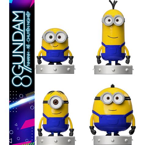 Toko Toko Minions Bob Kevin Stuart Otto Assembly Model With