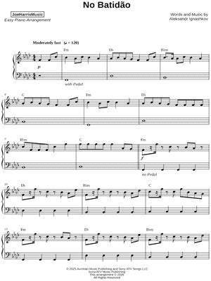 No Batidao Sheet Music 1 Arrangement Available Instantly Musicnotes