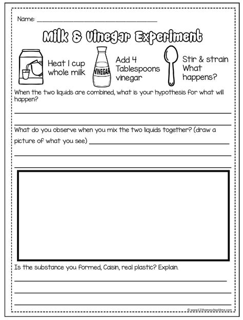 Free Printable Science Experiment Worksheets