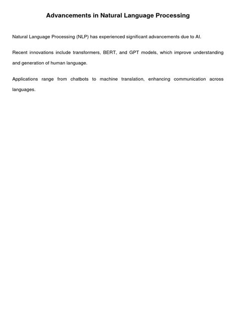 Advancements In Natural Language Processing Pdf