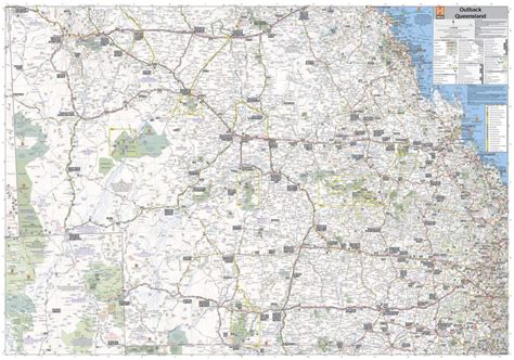 Buy Outback Queensland Road Map 5th Edition By Hema Maps The Chart