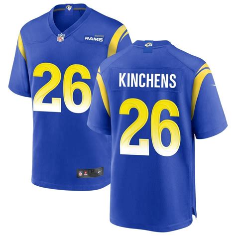 Kamren Kinchens Los Angeles Rams 2024 Player Game Royal Jersey Cusmatic