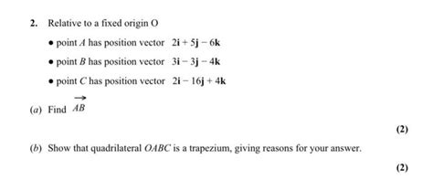 Solved Relative To A Fixed Origin O Point A Has Chegg