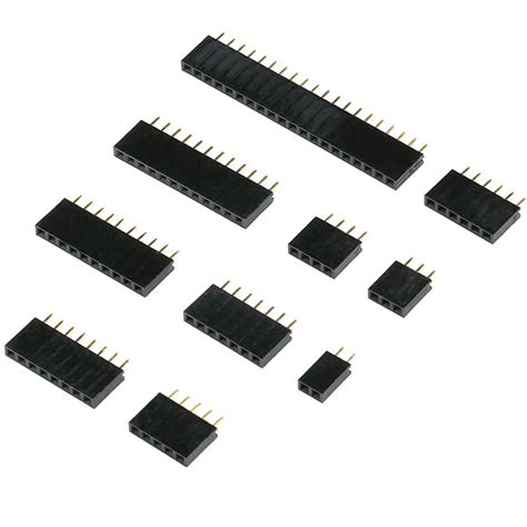 2 54mm Pitch Single Row Female 2 40p Pcb Socket Board Pin Header
