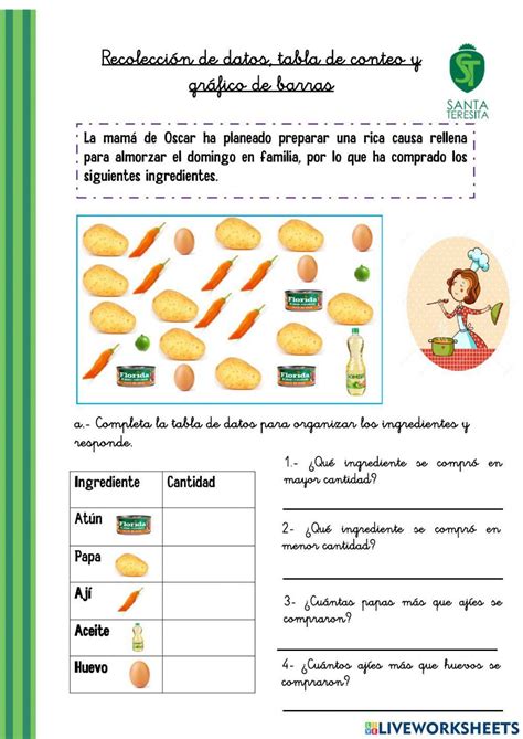 Hojas De Trabajo De Datos Matemáticos De Quinto Grado
