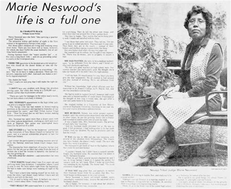 Marie Neswoods Life Is A Full One ™