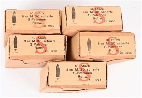 Wwii Nazi German 8mm Mauser Rifle Ammunition Ww2 Jul 17 2021
