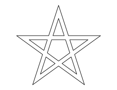 Pentagram Pattern Printable Template Patternuniverse Outline Use Pdf
