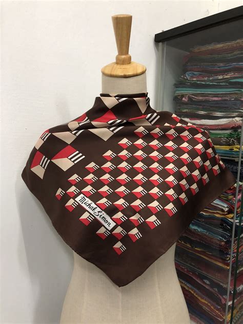 Vintage Vintage Michal Simon Silk Scarf Grailed