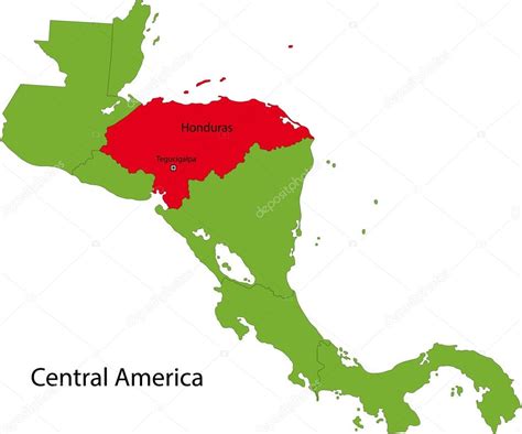 Honduras Map Stock Vector Image By ©volina 32468847