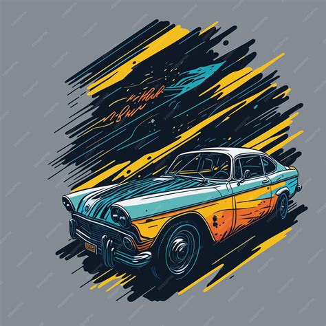 Premium Vector Classic Car Vector Art