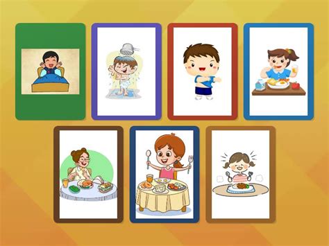 Daily Routine Memory Game Flip Tiles Daily Routine Memory Game Flip Tiles