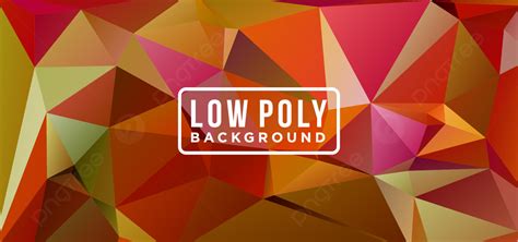 Multi Color Low Poly Triangular Polygonal Background Background