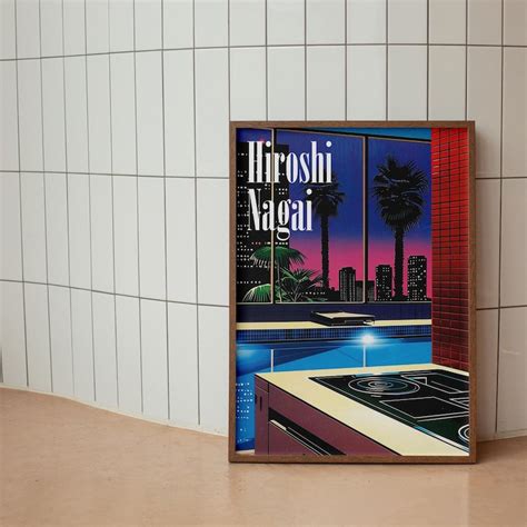 Hiroshi Nagai City Pop Poster Japanese Vaporwave Artwork Digital