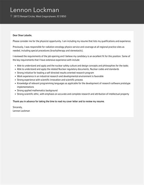 Physicist Cover Letter Velvet Jobs Physicist Cover Letter Velvet Jobs