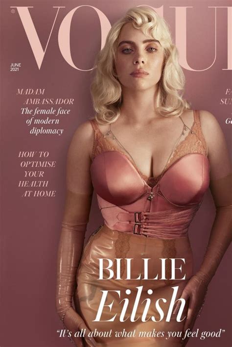 Billie Eilish For Vogue Magazine Uk June 2021 Hawtcelebs