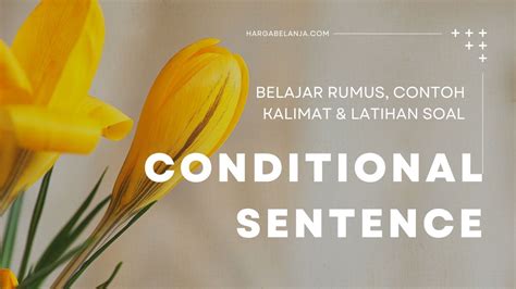 Belajar Mudah Conditional Sentence Jenis Rumus And Soal Harga Belanja