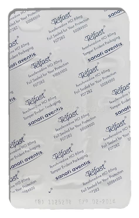 Buy Telfast 60mg 120mg 180mg Tablet Best Price Online