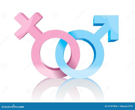 Mars And Venus Symbols Stock Vector Illustration Of Human 47701826