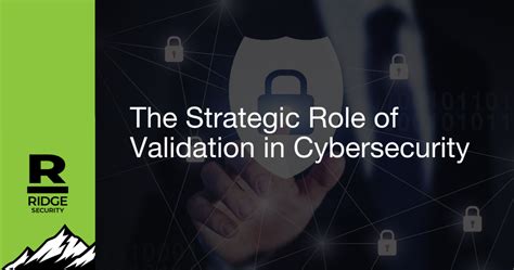 The Strategic Role Of Validation In Cybersecurity Ridge Security The Strategic Role Of Validation In Cybersecurity Ridge Security