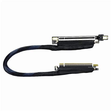 Pcie 50 X16 Gpu Extension Cable 270 Degree Flexible Braided Cord Left