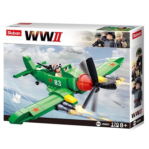 Army Wwii Avion De Chasse Allié 170 Pcs Sluban Bcd