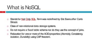 NoSQL Powerpoint Presentation Difference With Rdbms PPT