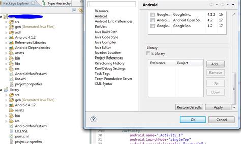 Android Reference Library Project Stack Overflow