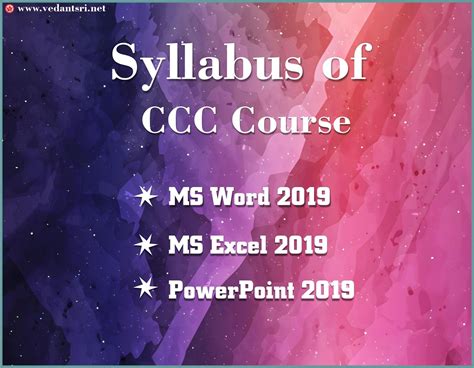CCC Computer Course Syllabus Scope Duration Fees Institute