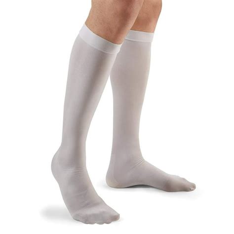 Ted Large Knee High Anti Embolism Stockings Regular White