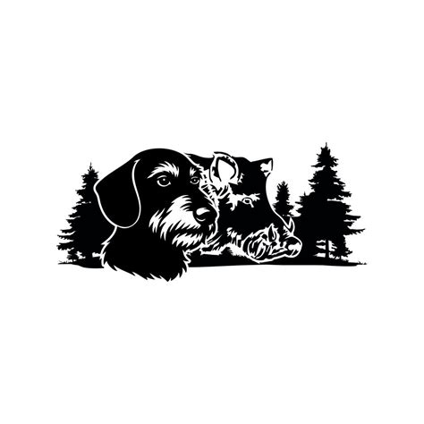 Autocollant Chasse Sanglier And Teckel · Traqueur Chasse
