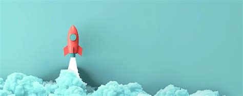 Premium Photo A Red Rocket With A Red Rocket On Its Head