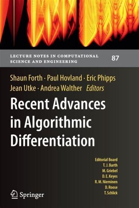 recent advances in algorithmic differentiation 9783642439919 shaun