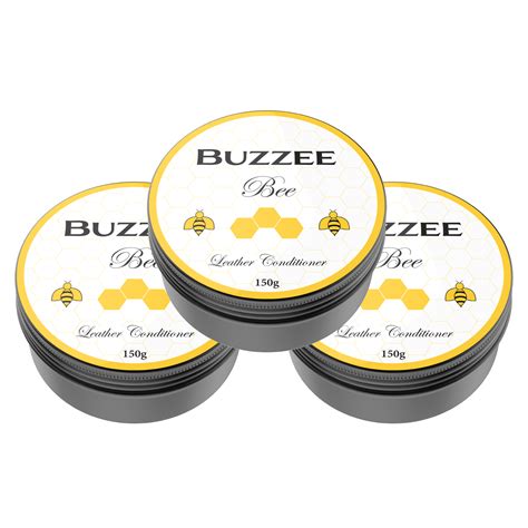 Buzzee Bee Leather Conditioner 150g Tin X 3