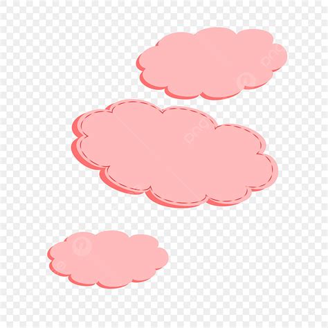 Paper Note Clipart Vector Pink Cloud Cute Note Paper Pink Cloud
