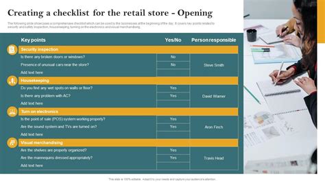Store Interior Checklist