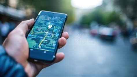 A Close Up Of A Gps Arrow Pointer On A Handheld Device Showing Stock Illustration Illustration