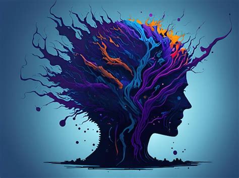 Premium Ai Image Concept Art Of A Human Brain Exploding With Knowledge Ai Generative