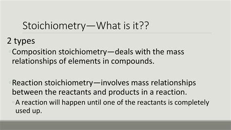 Chapter Stoichiometry Ppt Download
