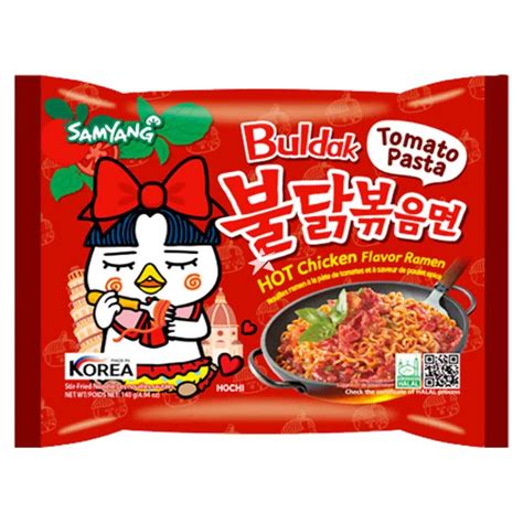ساميانج نودلز بولداك معكرونة بالبندورة بنكهة الدجاج حار 140 غرام