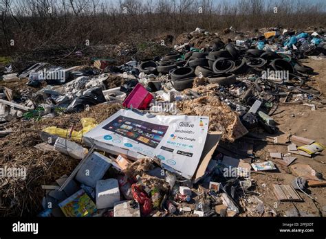 Amazing Ecological Pollution In Hungary Near A Town There Is A Lot Of