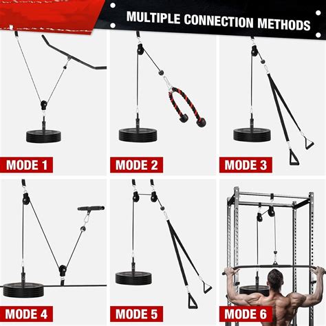 Upgraded Weight Cable Pulley System Gym Lat And Lift Pulley System