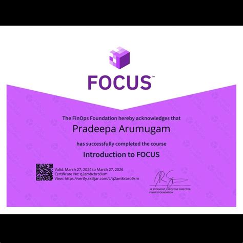 Pradeepa Arumugam On Linkedin Im Happy To Share That Ive Obtained A New Certification