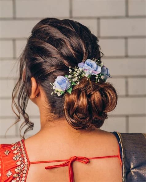 Photo Of Bridal Bun With Orchids Artofit