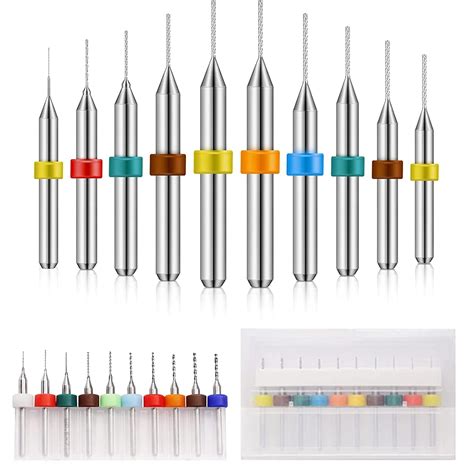 20pcs Pcb Micro Drill Bits 2 Sets 03mm 12mm Tungsten Carbide Rotary