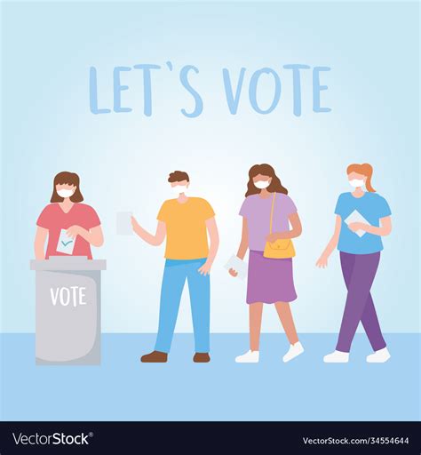 People Voting Cartoon