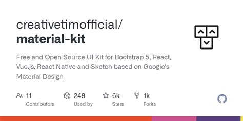 Material Kit Open Source Ui For Bootstrap React Vuejs React Native