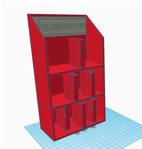 📼 Estante Vhs Vhs Shelf Vintage Blockbuster・ Stl File For 3d Printing