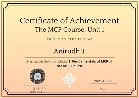 🚀 Excited To Share That Ive Earned The Model Context Protocol Mcp