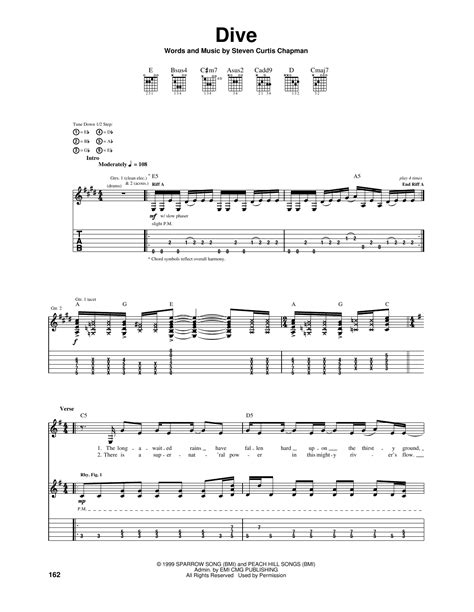 Dive By Steven Curtis Chapman Sheet Music For Guitar Tab At Sheet Music